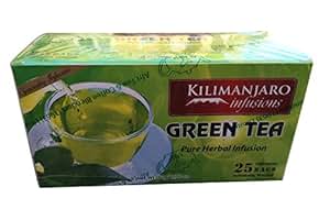 Amazon.com : Kilimanjaro Infusions Green Tea, 25 Bags : Grocery ...
