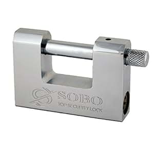SOBO SPSA80-KD High Security Padlock - Pad Locks - Amazon.com