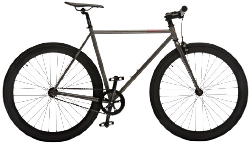 Pure Fix Cycles Sierra Fixed Gear Bike, 58 cm/Large, Raw with Black ...