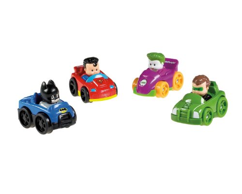 Fisher-Price Little People DC Super Friends Wheelies 4-Pack | Gadgets ...