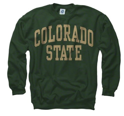 sodaclub: Buy Cheap Colorado State Rams Dark Green Arch Crewneck Sweatshirt