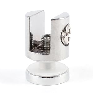 Amazon.com: Round Base Adjustable Screw Metal Clip Clamp for 10mm ...