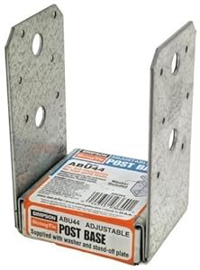 Simpson Strong Tie Abu44 4X4 Standoff Post Base: Amazon.co.uk: DIY & Tools