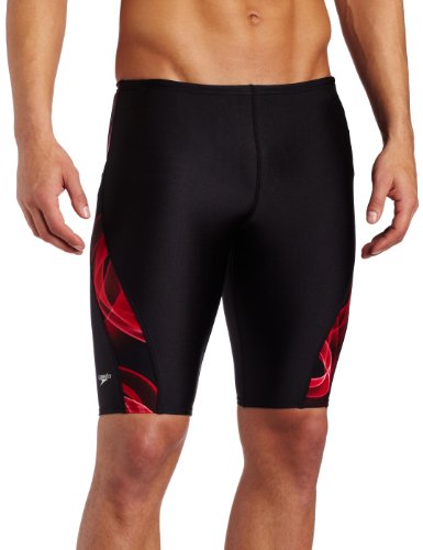 Speedo Mens Mist Spliced Xtra Life Lycra Jammer Swimsuit, Red, 34 ...