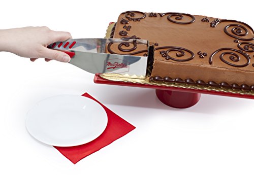 Mrs. Fields Bakeware Slice N Easy Stainless Steel Square Cake Cutter ...