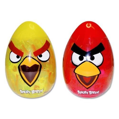 Amazon.com: Angry Birds Red and Yellow Giant Candy Filled Easter Eggs