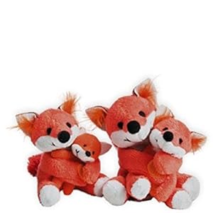 Amazon.com: Only Hearts Pets Mini Plush The Fox Family of 4 - Orange ...