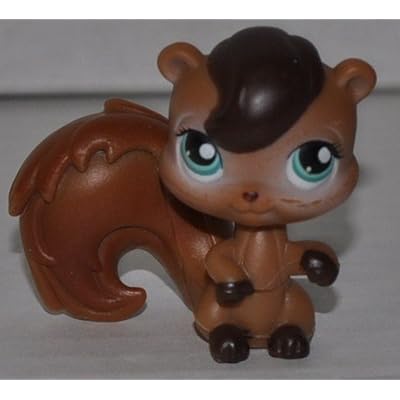 Amazon.com: Squirrel #444 (Skunk Mold, Brown, Blue Eyes) Littlest Pet ...