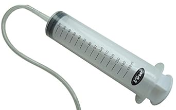 VvW Large 150ml Plastic Syringe Oil Injector + 120cm (47in) handy ...