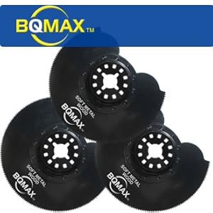 BQMAX 3 PK HSS Halfmoon Blades for Dremel Multi Max, Ryobi JobPlus ...