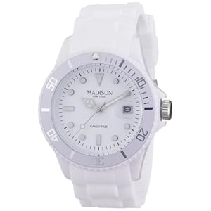Madison New York Unisex-Armbanduhr Candy Time Silicon Analog Silikon ...