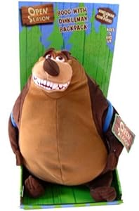 Amazon.com: Open Season 13" Boog Plush Bear with Dinkleman Backpack ...