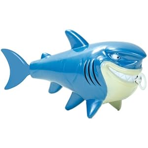 Bath Swimming toy for children - PULL STRING SHARK - *Large 16cm Shark ...