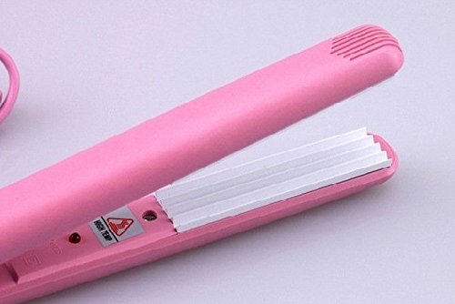 Mini Pink Ceramic Electronic Crimping Styling Iron,Hair Crimpers,Mini ...