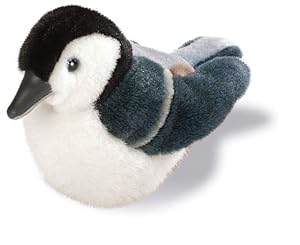 Amazon.com: White-breasted Nuthatch - Audubon Plush Bird (Authentic ...