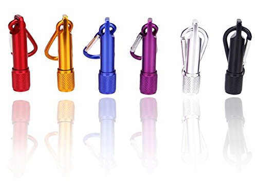 5pcs/Lot Mini Colorful Columbia LED Flashlight Torch Light Carabiner ...
