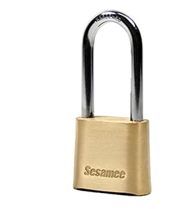Sesamee Locks Combinated Long Shackle Padlock- K437 (6) - - Amazon.com