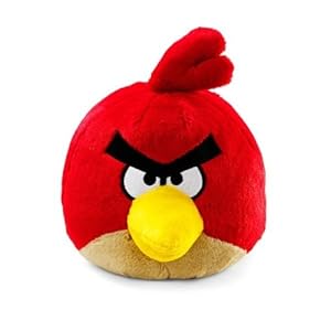 Amazon.com: Angry Birds Plush 8-Inch Red Bird with Sound: Toys & Games