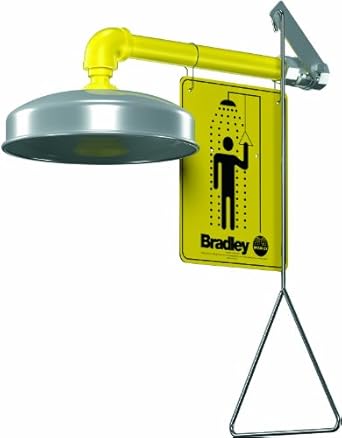 Bradley S19-120A Galvanized Steel 1 Spray Head Horizontal Supply Safety ...
