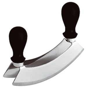 Amazon.com: Two-Handled 7" Double Bladed Mincing Rocker Knife ...