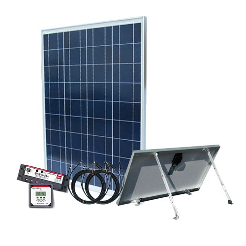 Rv Solar Panel Kit 90 Watt 12 Volt with Adjustable Tilt Mounting and 25 ...