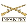 Amazon.com: US Army Infantry Crossed Rifles insignia vinyl decal small ...