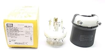 Hubbell Wiring Device-Kellems HBL2811 Electrical Plug; 30 A; 120/208 ...
