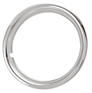 Amazon.com: 17 Inch Chrome Plated Stainless Steel Trim Rings: Automotive