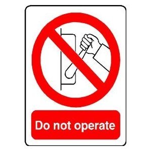 Amazon.com: P1573 DO NOT OPERATE WARNING SAFETY SIGN POSTER PRINT ...