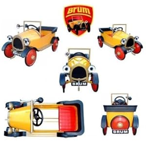 Amazon.com: Brum Pedal Car + Free Optional Horn Included: Toys & Games