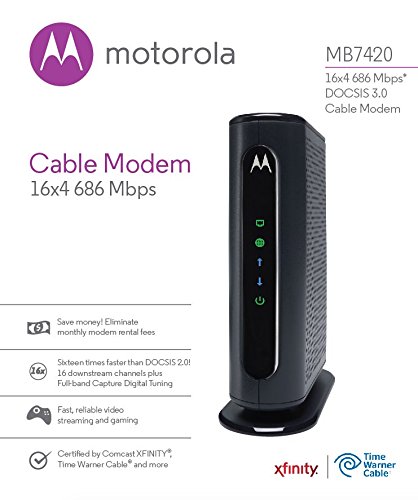Купить Motorola Model MB7420 16x4 686 Mbps DOCSIS 3.0 Cable Modem ...