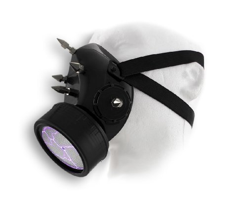 Купить Spiked Cyberpunk Respirator Mask with Pink Plasma Lightning в ...