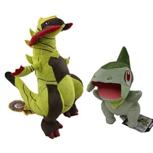 Amazon.com: Pokemon 8" Kibago Axew & Evolution 12'' Haxorus Stuffed ...