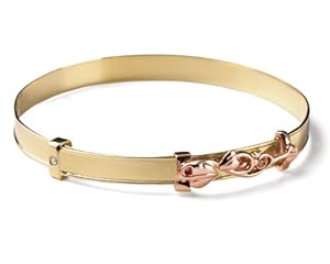 Clogau Gold 9ct Yellow & Rose Gold Expandable Tree of Life Diamond Baby ...