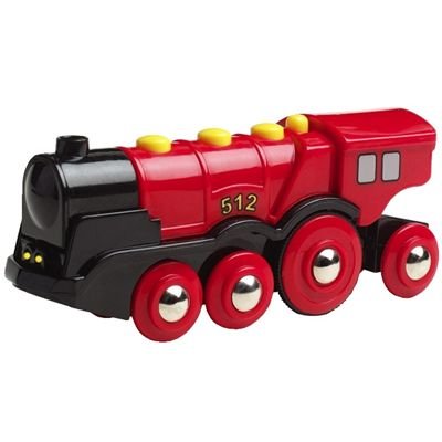 BRIO 33223 Mighty Red Action Locomotive | Figures Playset Accessories