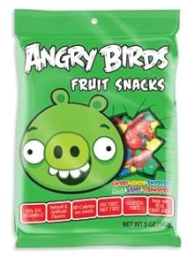Amazon.com : "Angry Birds" Fruit Snacks Green 5 Ounce Pk. : Gummy Candy ...