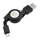 Retractable Micro USB Data Cable (Black) for Samsung cell phone – Low ...