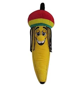 Amazon.com: Banana Jamaica Rastafarian with Dreadlocks 11" Plush Toy ...