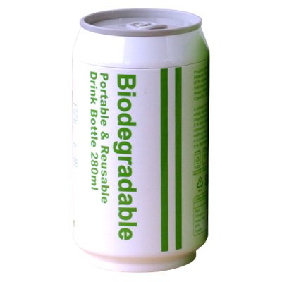 缶の形をしたタンブラー「Biodegradable 」 – no theme.