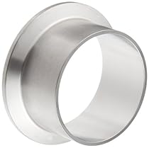 Dixon L14AM7-R200 Stainless Steel 316L Sanitary Fitting, Long Weld ...