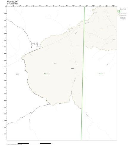 Zip Code Wall Map Of Muddy Mt Zip Code Map | Desertcart Bahamas