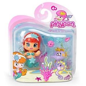 Pinypon Uner the Sea: Red Hair Mermaid & Seahorse: Amazon.co.uk: Toys ...