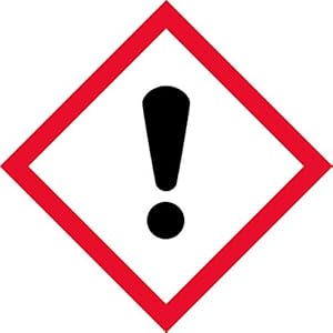 Amazon.com: OSHA Compliant, GHS Exclamation Mark, Pictogram, Red Border ...