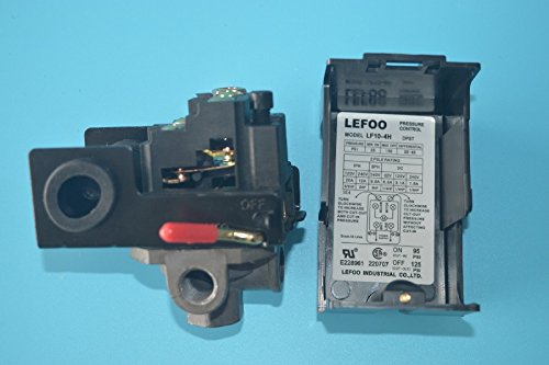 Lefoo Quality Air Compressor Pressure Switch Control 95-125 PSI 4 Port ...