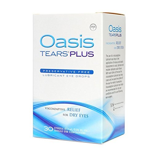 Oasis TEARS PLUS Lubricant Eye Drops Relief For Dry Eyes, 30 Count Box ...