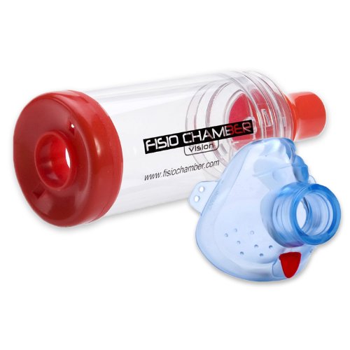 Fisio Chamber Vision ADULT Anti-Static Inhaler Chamber With Mask and ...