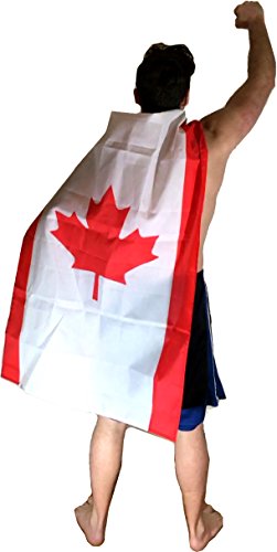 FreedomCapes Canadian Flag Cape Costume - Canada Maple Leaf Hockey Cape ...