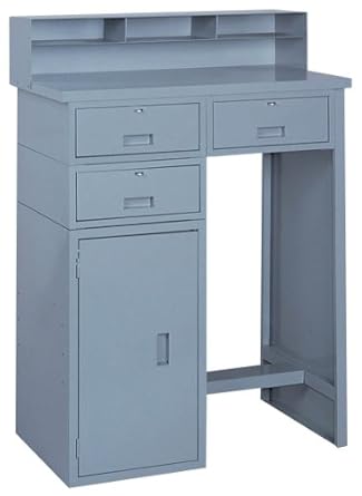 Amazon.com: Lyon PP2259 Steel Modular Shop Desk with 3 Drawers and ...