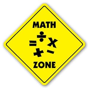 Amazon.com: MATH ZONE Sign mathematics class teacher geek student gift ...