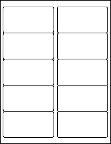 MACO Laser/Ink Jet White Shipping Labels, 2 x 4 Inches, 10 Per Sheet ...